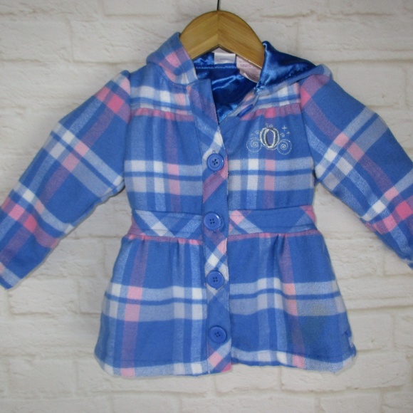 Disney | Jackets & Coats | Disney Girls 2t Cinderella Hooded Pea Coat ...